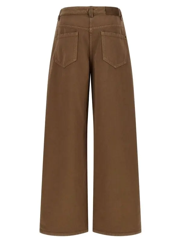 Brunello Cucinelli Wide-leg Garment-dyed Cotton Canvas Trousers