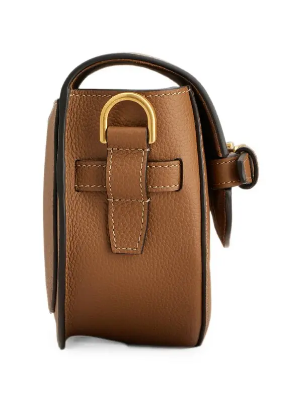 TOD'S T Timeless Mini Leather Shoulder Bag - Brown