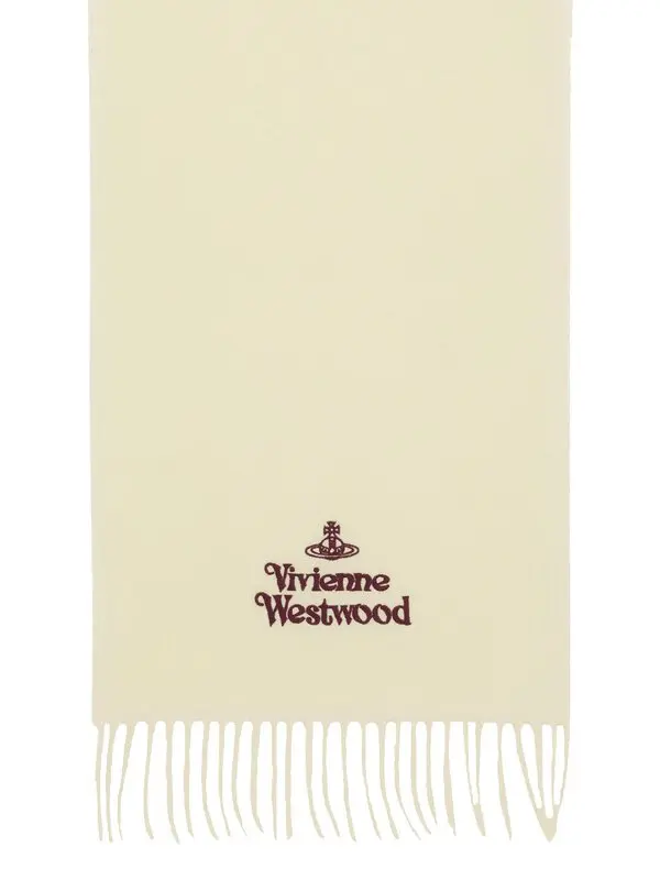 VIVIENNE WESTWOOD Embroidered Wool Scarf