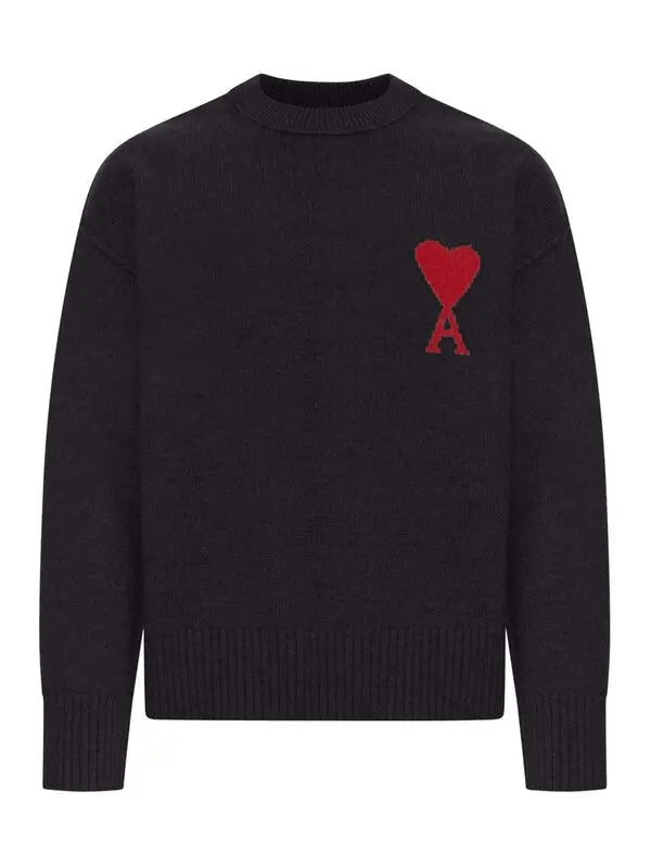 AMI Paris De Coeur Wool Sweater - Multicolor