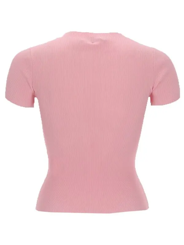 Alexander Wang Ribbed Knit Top With Logo