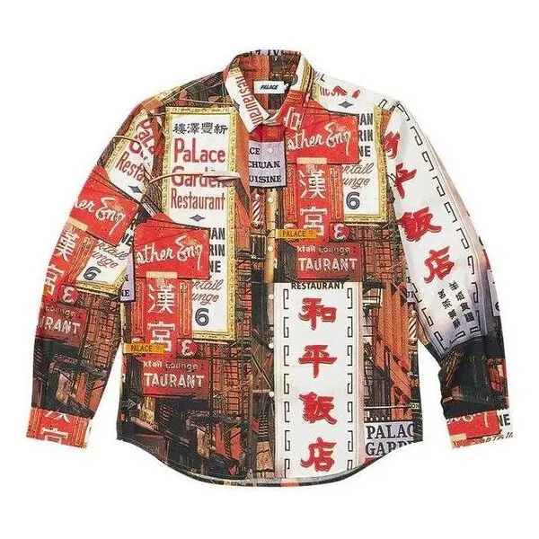 PALACE Downtown Shirt 'red - Multi-color