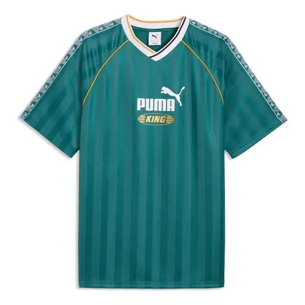 PUMA King Relaxed Jersey With Striped Pattern