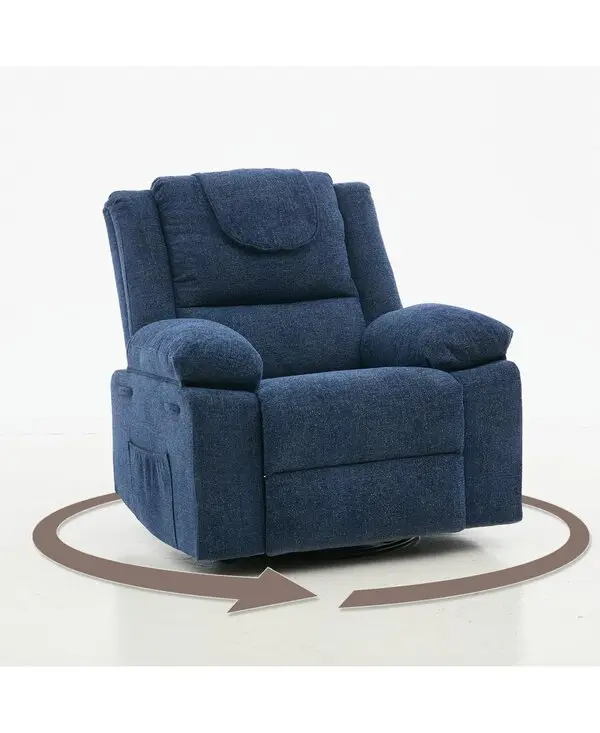 HOMFAN Oversized Massage Rocker Recliner For Adults