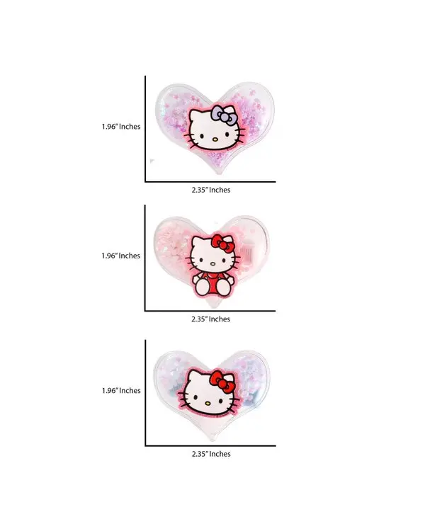 HELLO KITTY Heart Hair Clip 6-piece Set