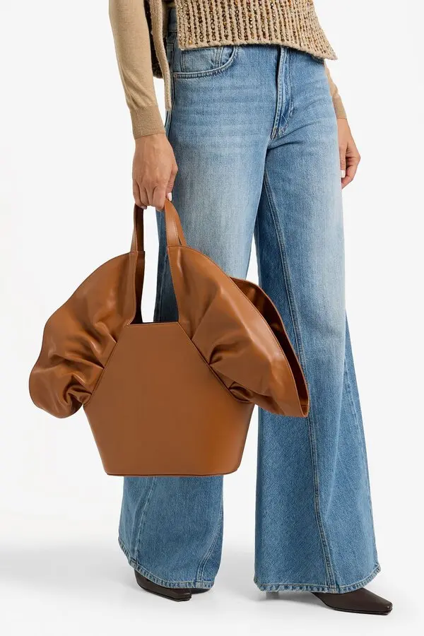 Zimmermann Ruffled Leather Tote