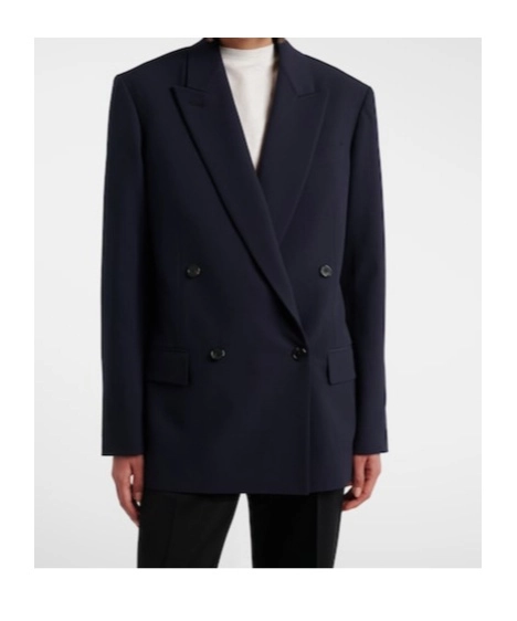 THE ROW Paden Double-breasted Virgin Wool Blazer