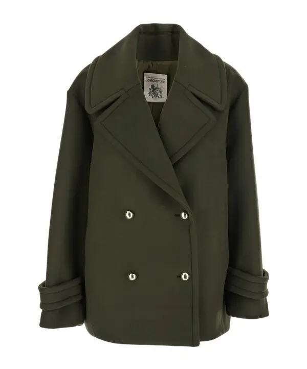 SEMICOUTURE Double-breasted Long Coat