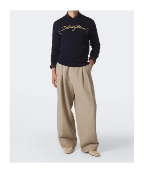 Dolce & Gabbana Embroidered Virgin Wool Sweater