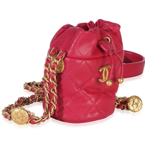 Chanel Quilted Caviar Bucket Bag