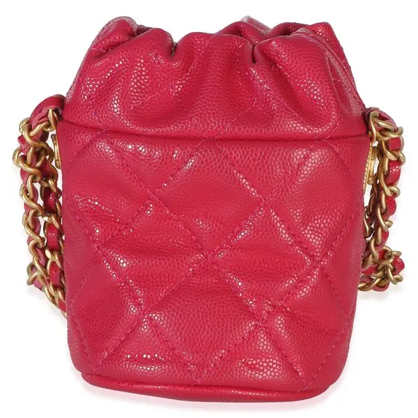 Chanel Quilted Caviar Bucket Bag