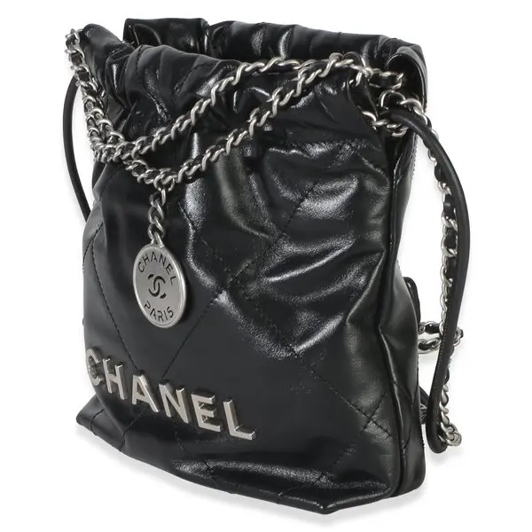 Chanel Quilted Calfskin 22 Hobo Shoulder Bag