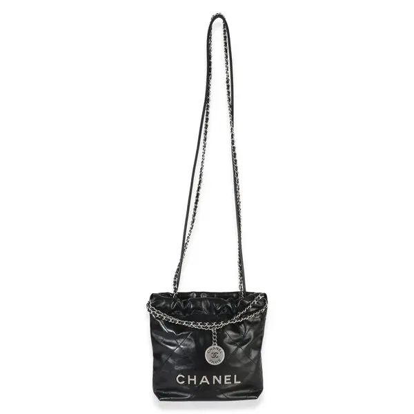 Chanel Quilted Calfskin 22 Hobo Shoulder Bag