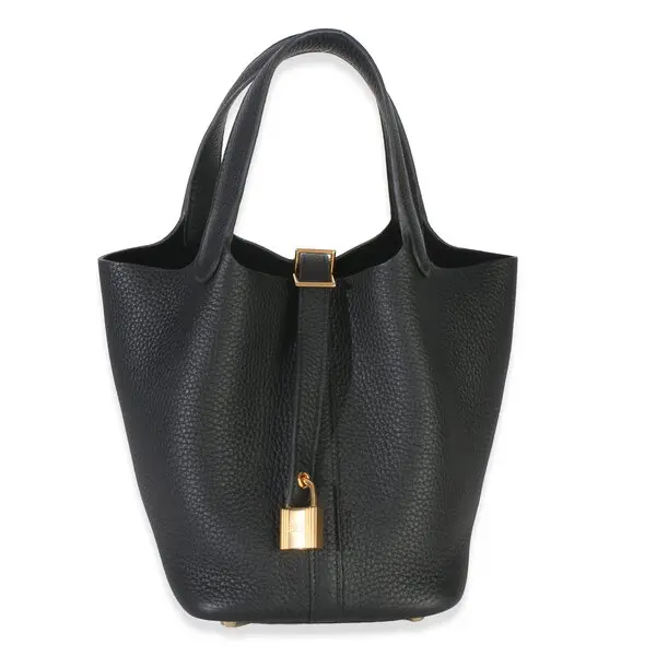 Hermès Clemence Picotin Lock 18 Phw - Black