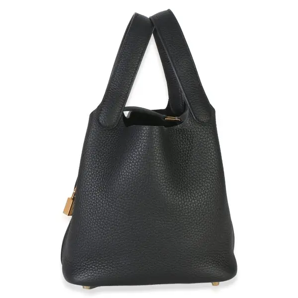 Hermès Clemence Picotin Lock 18 Phw - Black