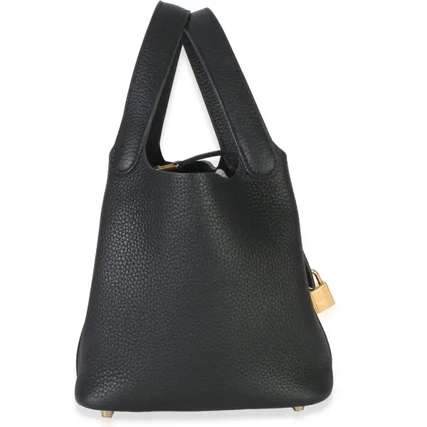 Hermès Clemence Picotin Lock 18 Phw - Black