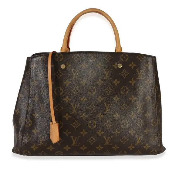 LOUIS VUITTON Monogram Canvas Montaigne Gm Top Handle Bag