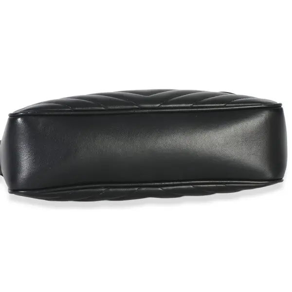 Saint Laurent Matelassé Calfskin Lou Camera Bag - Black