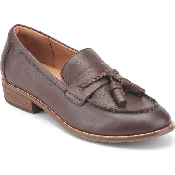 Earth Elinna Tassel Loafer - Dark Brown