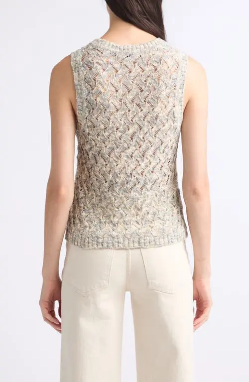 Veronica Beard Semisheer Cotton Blend Knit Tank