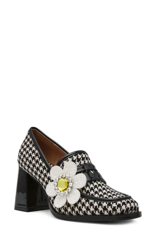 Betsey Johnson Casandra Loafer Pump - Black/white Multi