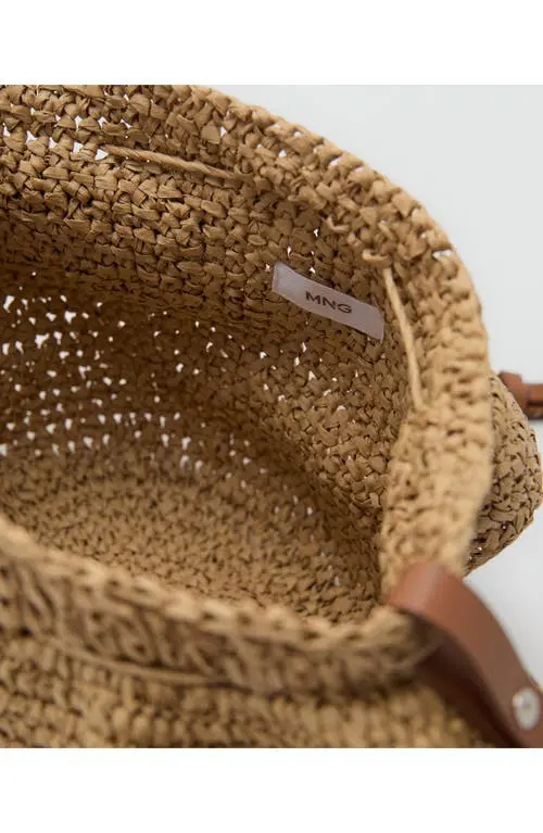 Mango Straw Bucket Bag