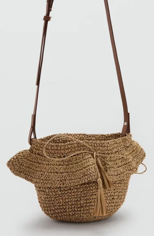 Mango Straw Bucket Bag