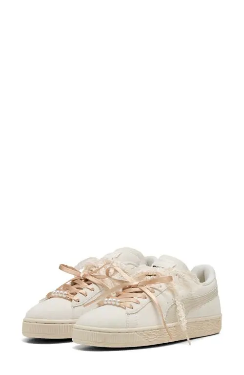 PUMA Suede Bloom Sneaker - Frosted Ivory/silver Fog