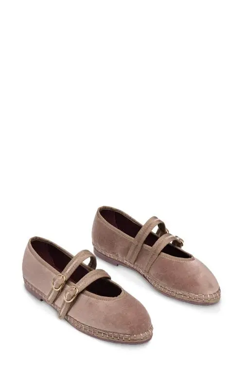 FLABELUS Claire Linfa Mary Jane Flat - Brown