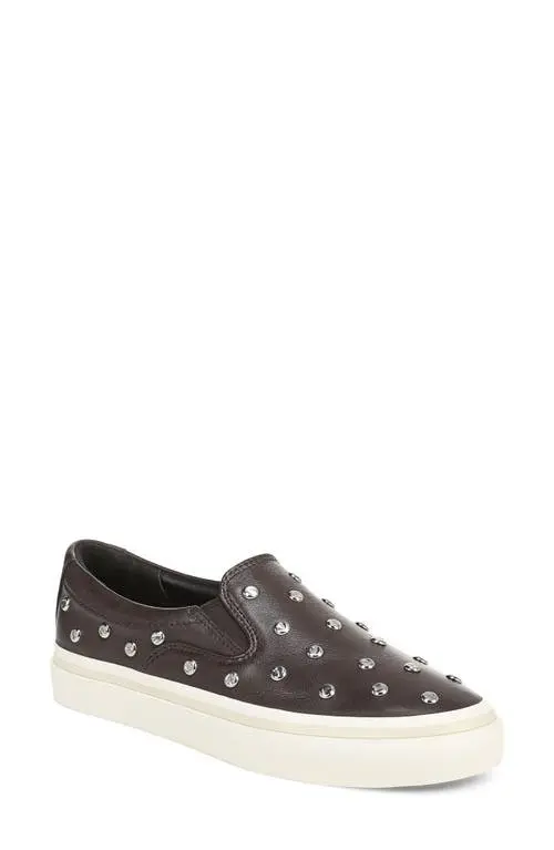 Vince Blair Stud Slip-on Sneaker - Dark Ganache