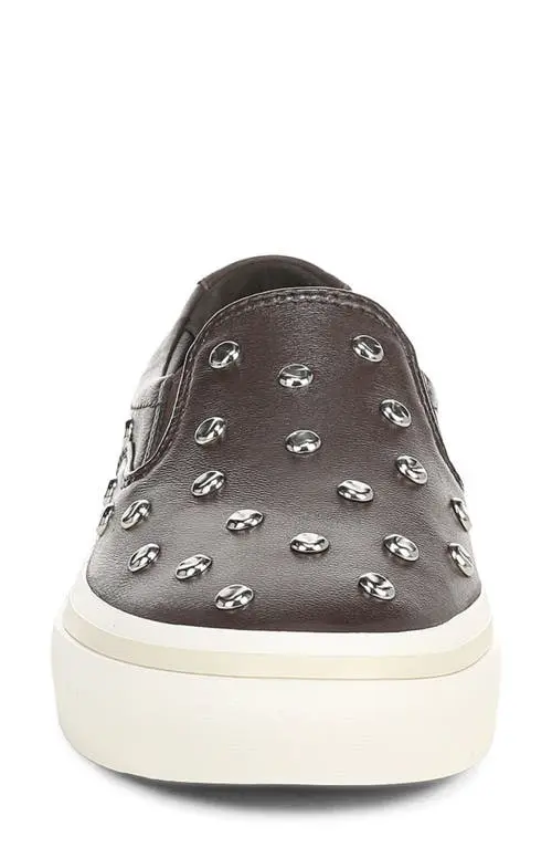 Vince Blair Stud Slip-on Sneaker - Dark Ganache