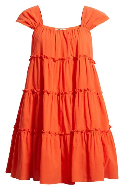 FRNCH Nicandro Tiered Cotton Minidress