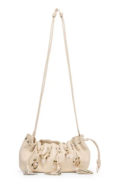 Dolce Vita Tori Leather Shoulder Bag - Cream