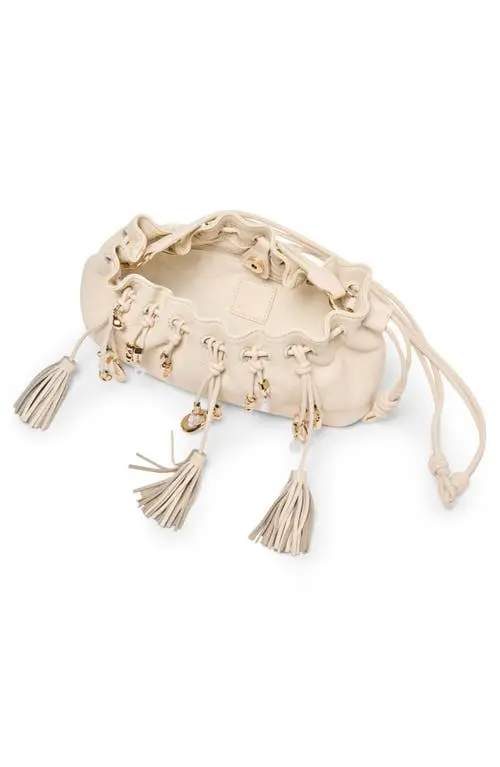 Dolce Vita Tori Leather Shoulder Bag - Cream