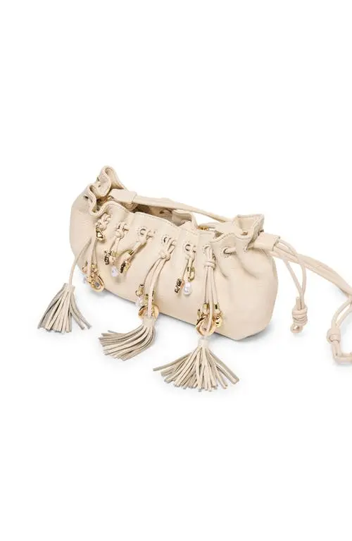 Dolce Vita Tori Leather Shoulder Bag - Cream