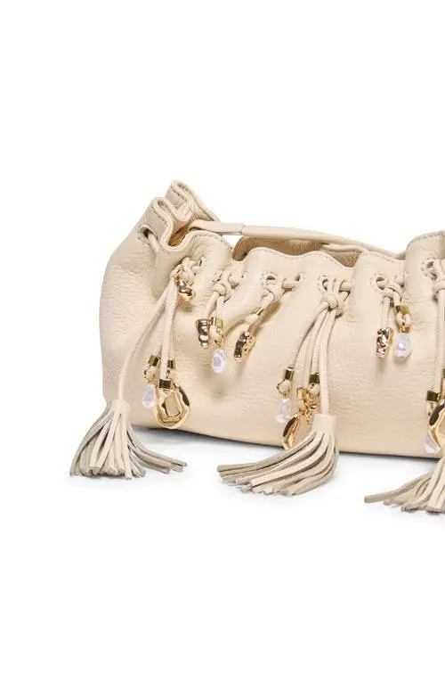 Dolce Vita Tori Leather Shoulder Bag - Cream