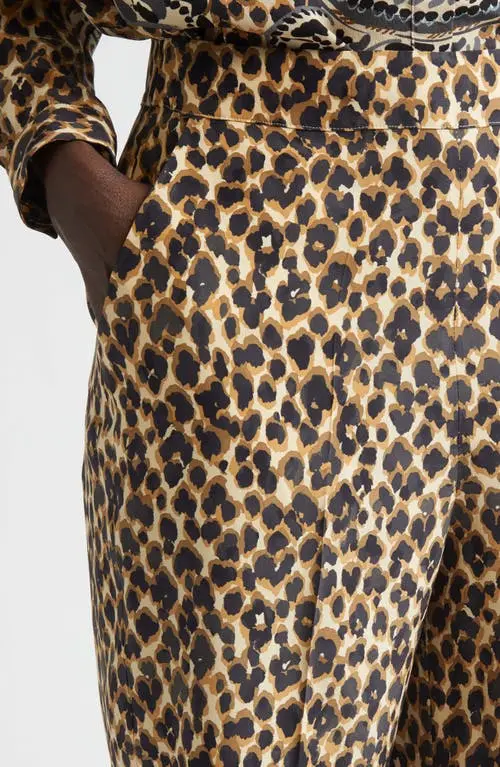 Etro Straight Leg Silk Pants