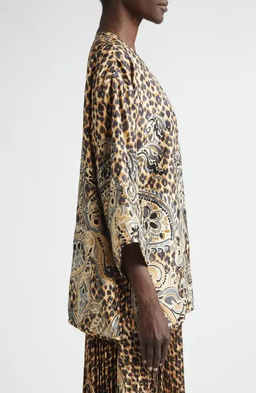Etro Kesa Print Silk Jacket