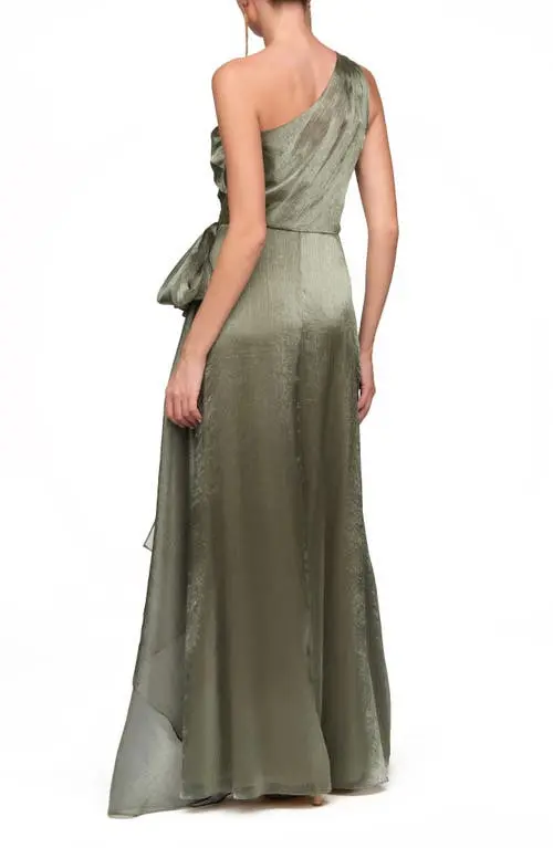 Js Collections Kairi One-shoulder Taffeta Gown