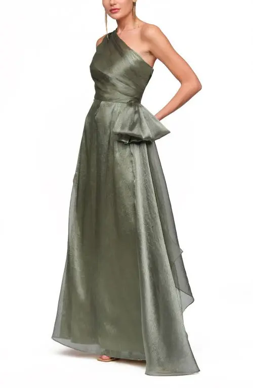 Js Collections Kairi One-shoulder Taffeta Gown