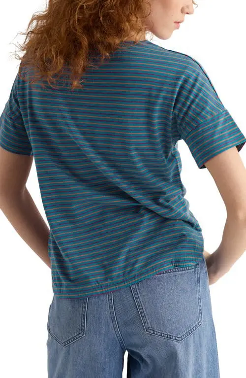 SEASALT CORNWALL Organic Cotton Striped Boatneck T-shirt