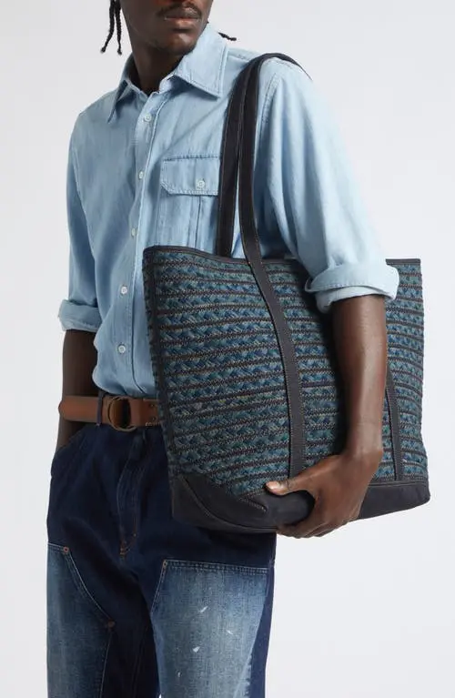 Double Rl Banks Braided Cotton Beach Tote