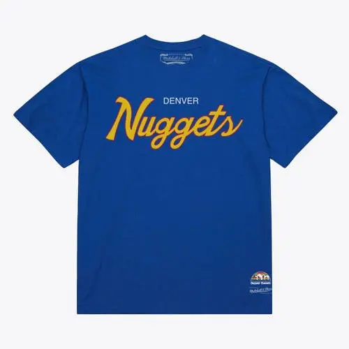 Mitchell & Ness Denver Nuggets Vintage Wordmark T-shirt
