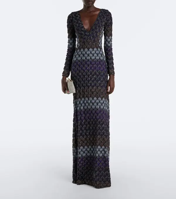 Missoni Knitted Lam� Gown