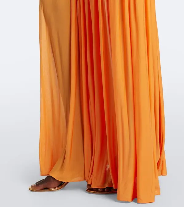 Christopher Esber Orion Ruched Halterneck Gown