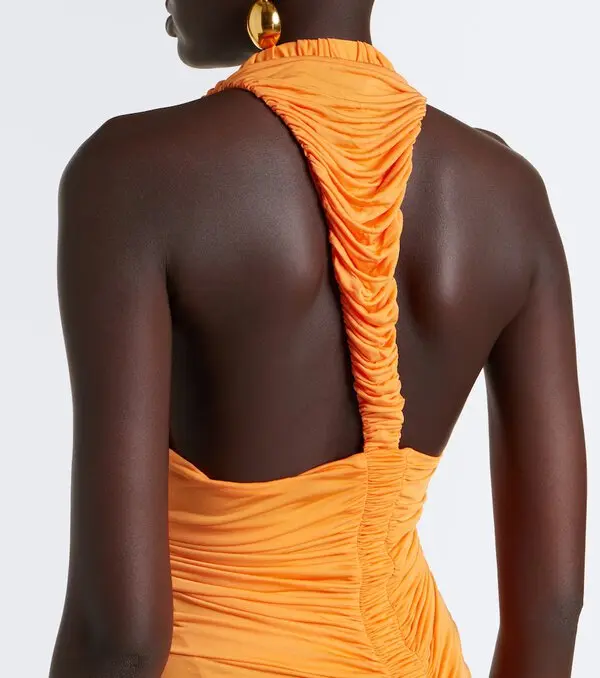 Christopher Esber Orion Ruched Halterneck Gown
