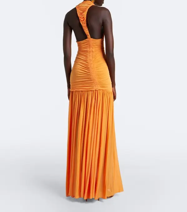 Christopher Esber Orion Ruched Halterneck Gown