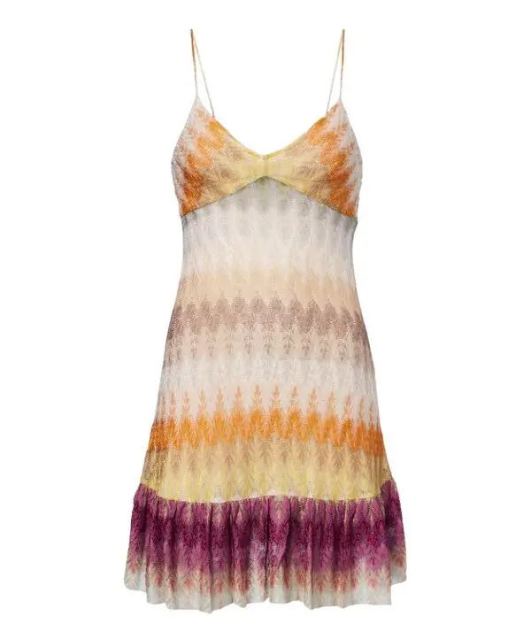 Missoni Tiered Minidress - Multicoloured
