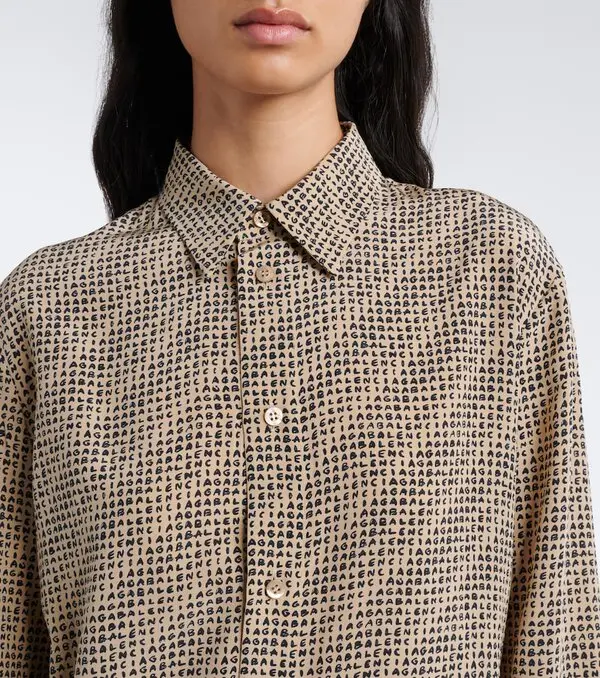Balenciaga Printed Silk Shirt