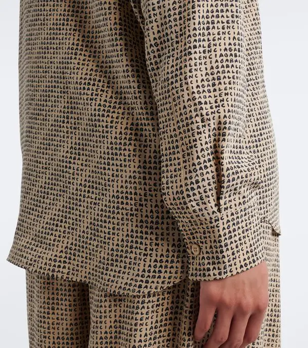 Balenciaga Printed Silk Shirt